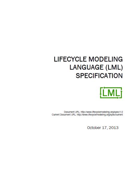 Lifecycle Modeling Language (LML) Specification | SE Goldmine